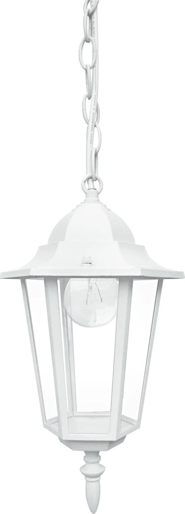 FAN LANT-MILANO/S1 BCO Závěsné venkovní svítidlo MILANO bílá, 1xE27, IP44, 17 x 84 cm - FANEUROPE