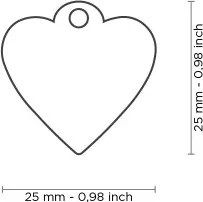 Psí známka MY FAMILY Zlaté třpytivé srdce