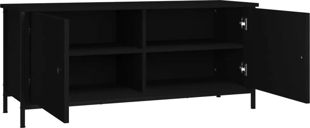 vidaXL TV skříňka s dvířky 102x35x45 cm kompozitní dřevo [826290] Barva: hnědý dub