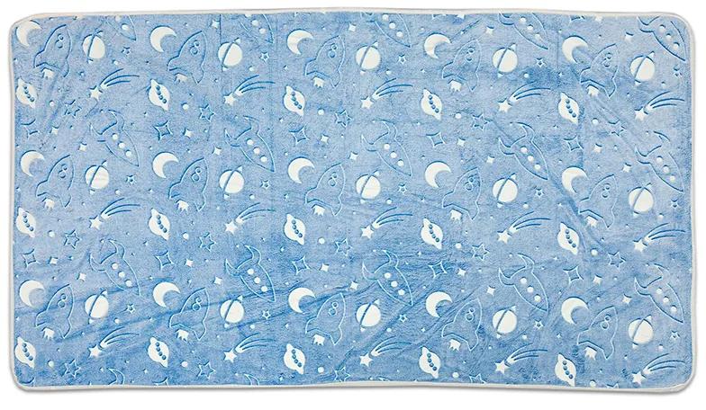 Tegatex Dětská deka mikroflanel - Modré hvězdy 100*150 cm