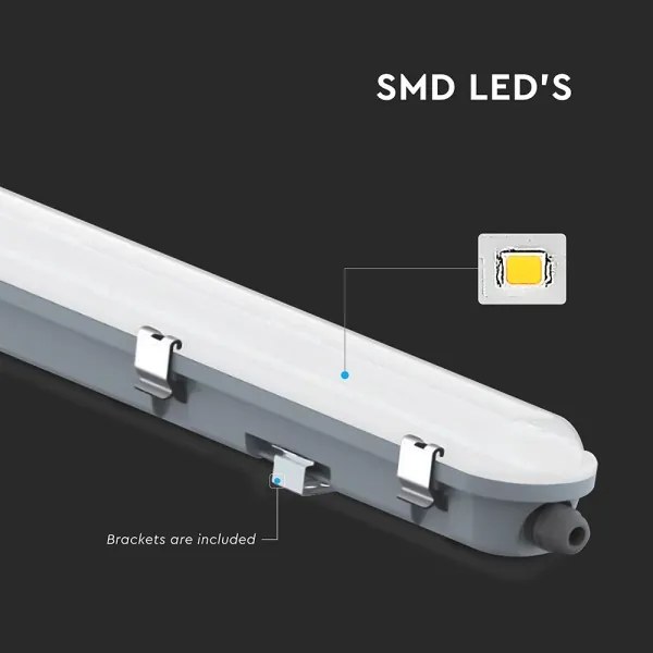 LED Technické zářivkové svítidlo se sen. pohybu LED/36W/230V 4000K IP65 120 cm