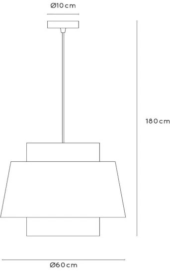 Lucide 21435/60/38 - Lustr na lanku TRIBUTE 1xE27/40W/230V krémová
