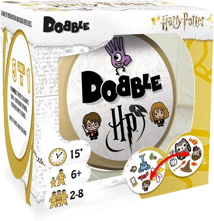 ASMODEE Hra postřehová Dobble Harry Potter v plechové krabičce *SPOLEČENSKÉ HRY* asdobhp01cz