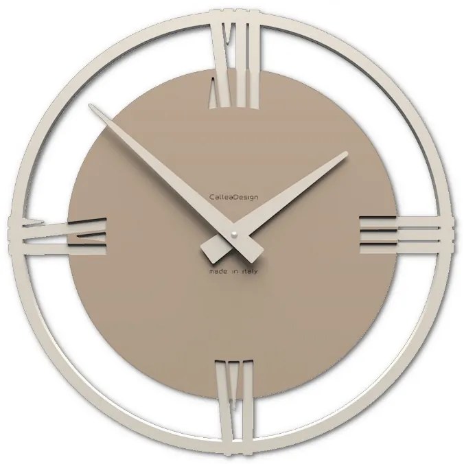 Designové hodiny 10-216 CalleaDesign Sirio 60cm (více variant dýhy) Barva čokoládová-69 - RAL8017