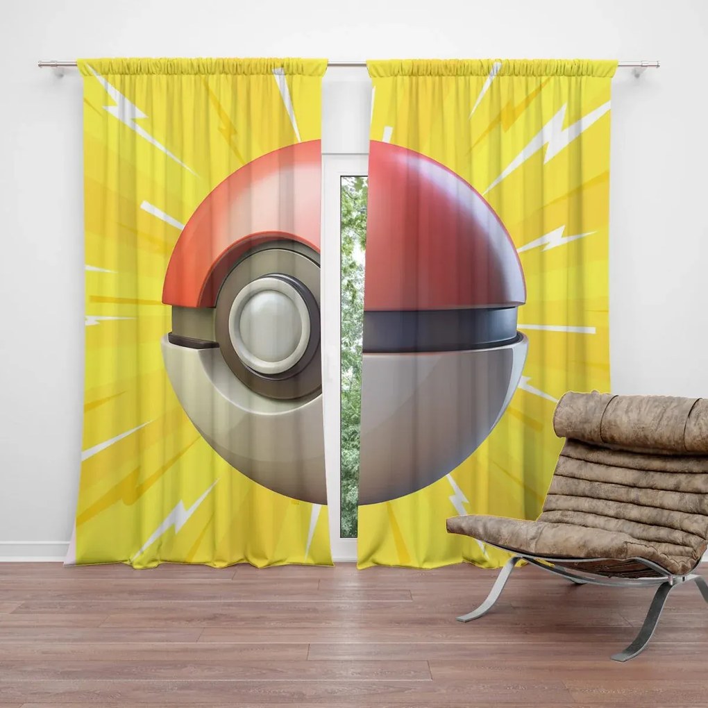 Sablio Závěs Pokemon ball Exploze: 2ks 140x250cm