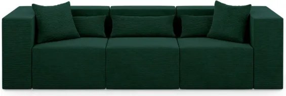 Třímístná modulární sedačka NOVA Poso 014 lahvově zelená