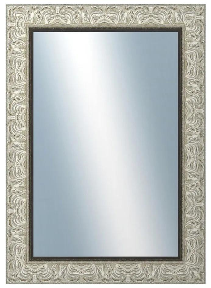 DANTIK - Zarámované zrcadlo - rozměr s rámem cca 50x70 cm z lišty PRAHA stříbrná (2751)