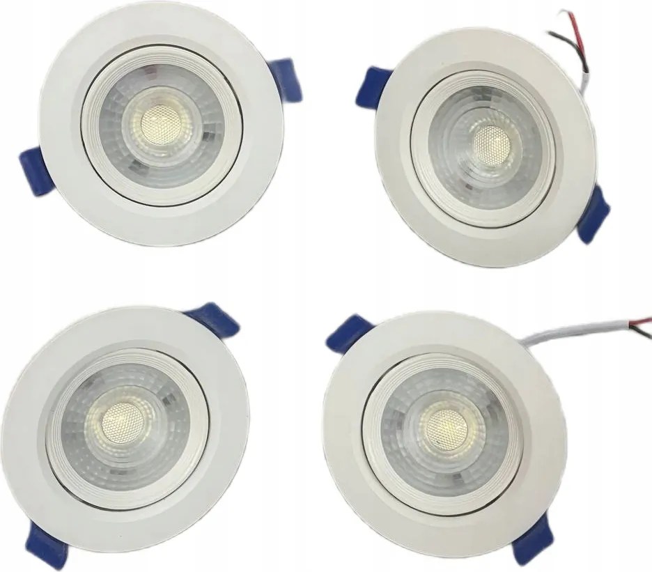 4X Stropní Zapuštěná Led Lampa Typu Downlight