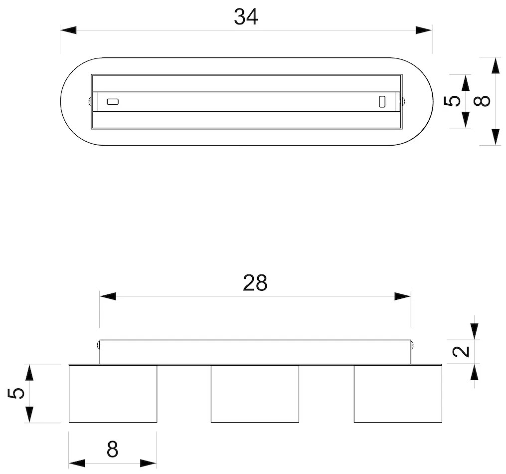 Stropní svítidlo Dixie, 3x růžové kovové stínítko, w