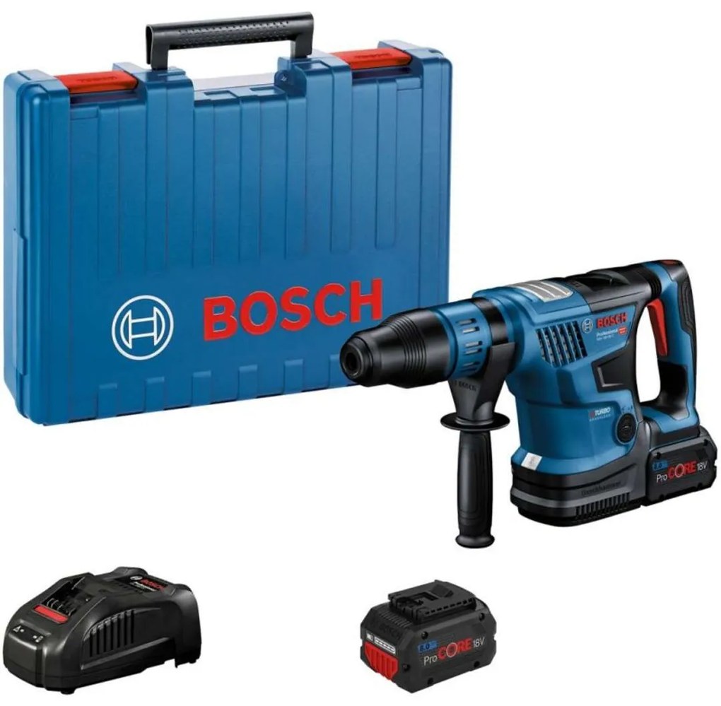 Bosch Nářadí - 18V AKU vrtací kladivo SDS Max, 2x aku 8,0 Ah ProCORE, nabíječka 0611915002