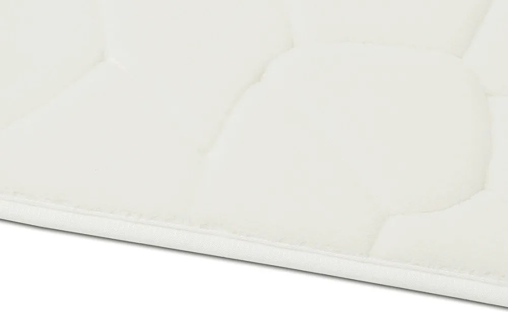 BO-MA, Protiskluzová koupelnová předložka 3D 0133 White, 40x50, bílá, koupelna