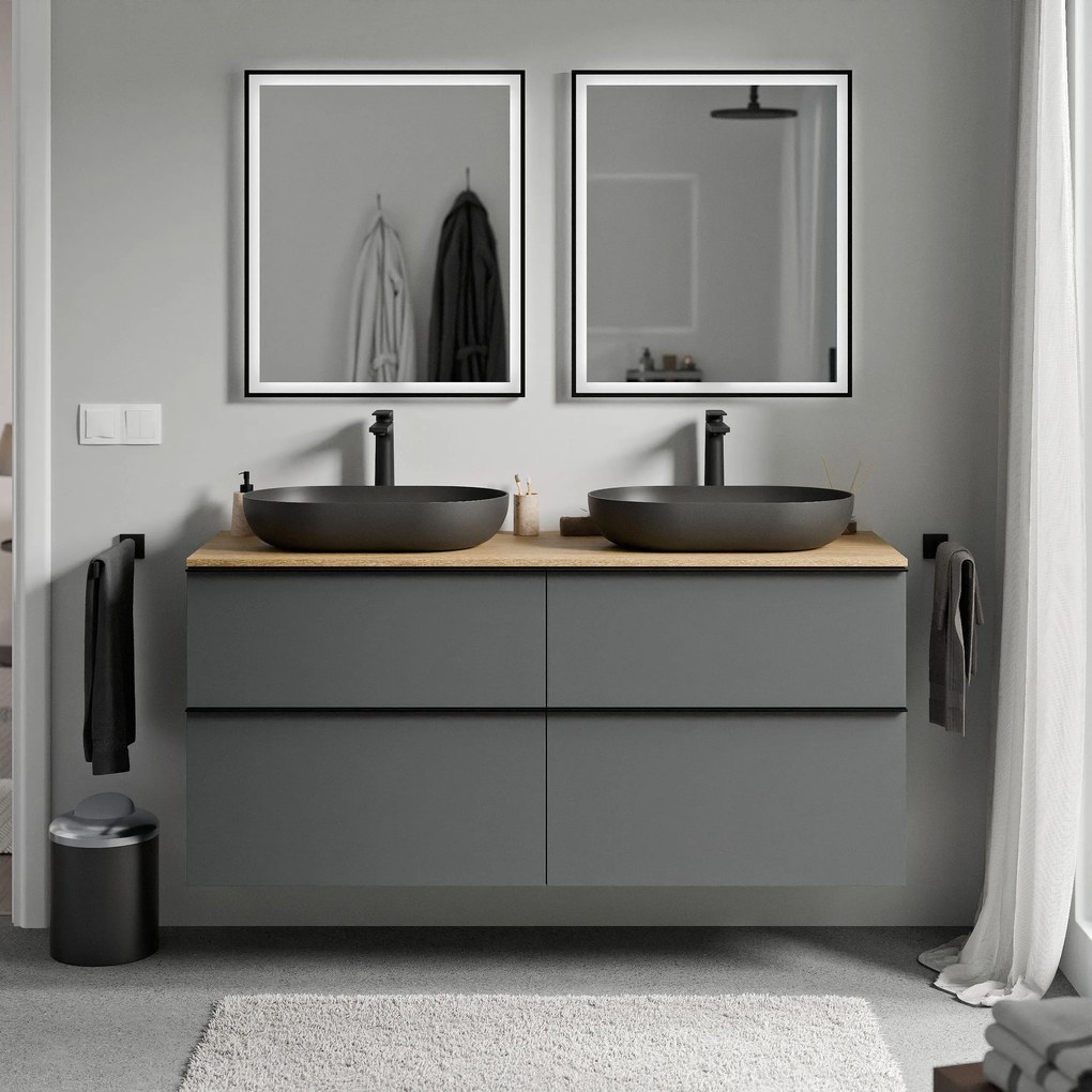 Koupelnová skříňka pod umyvadlo na desku LAVOA 140 cm - možnost volby barvy