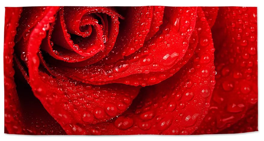 Ručník SABLIO - Květ růže 50x100 cm