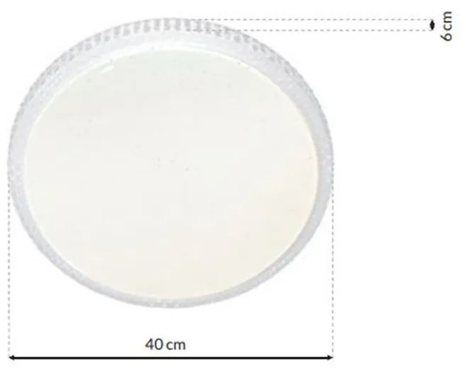Stropní LED svítidlo Cruz, 1x LED 40w, 3000-6000k, w, s ovladačem
