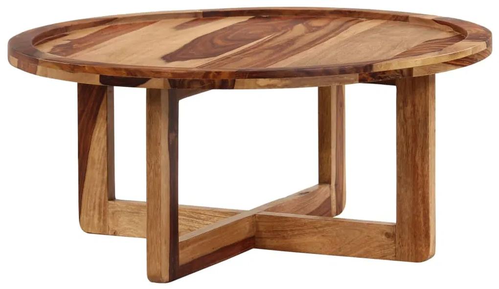 247926 vidaXL Konferenční stolek 80 x 35 cm masivní sheeshamové dřevo
