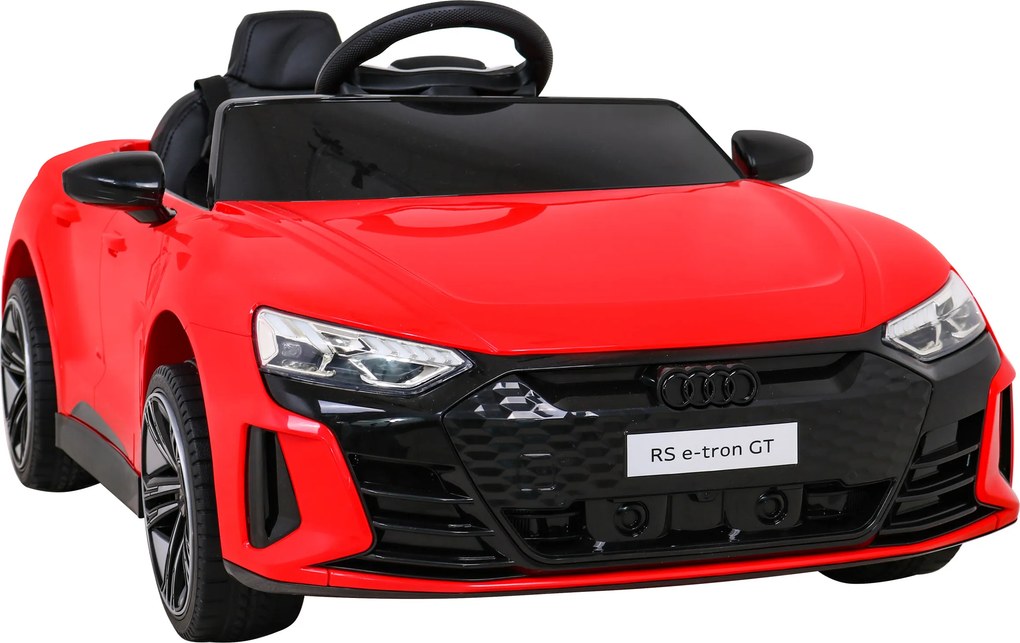 Ramiz Elektrické autíčko Audi RS E-Tron GT pro děti červené + dálkové ovládání + pohon 4x4 + rádio MP3 + LED + EVA