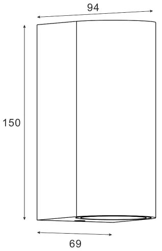 Zuma Line SJ20210-2W- Venkovní nást.svítidlo HARMONIA 2xGU10/35W/230V IP44 černá