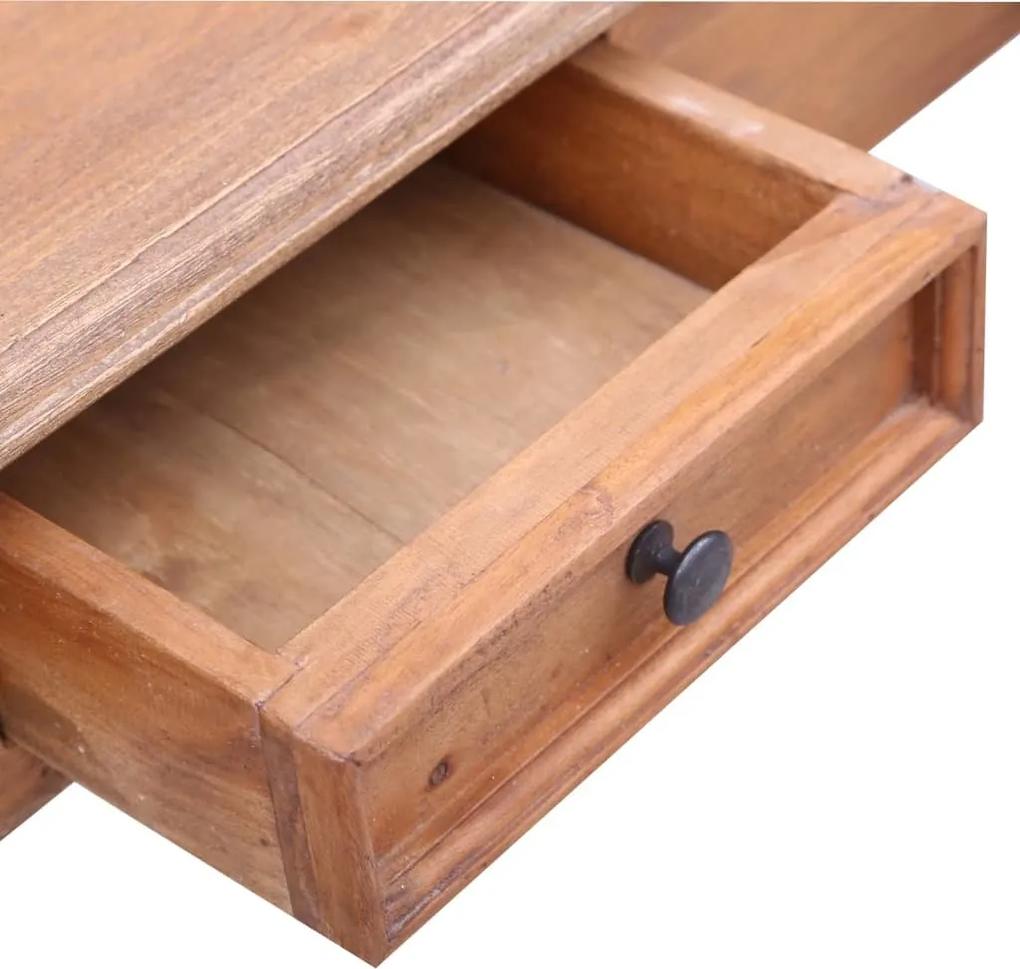 vidaXL Psací stůl se zásuvkami 90x50x101 cm masivní recyklované dřevo [283912] Barva: Bílá