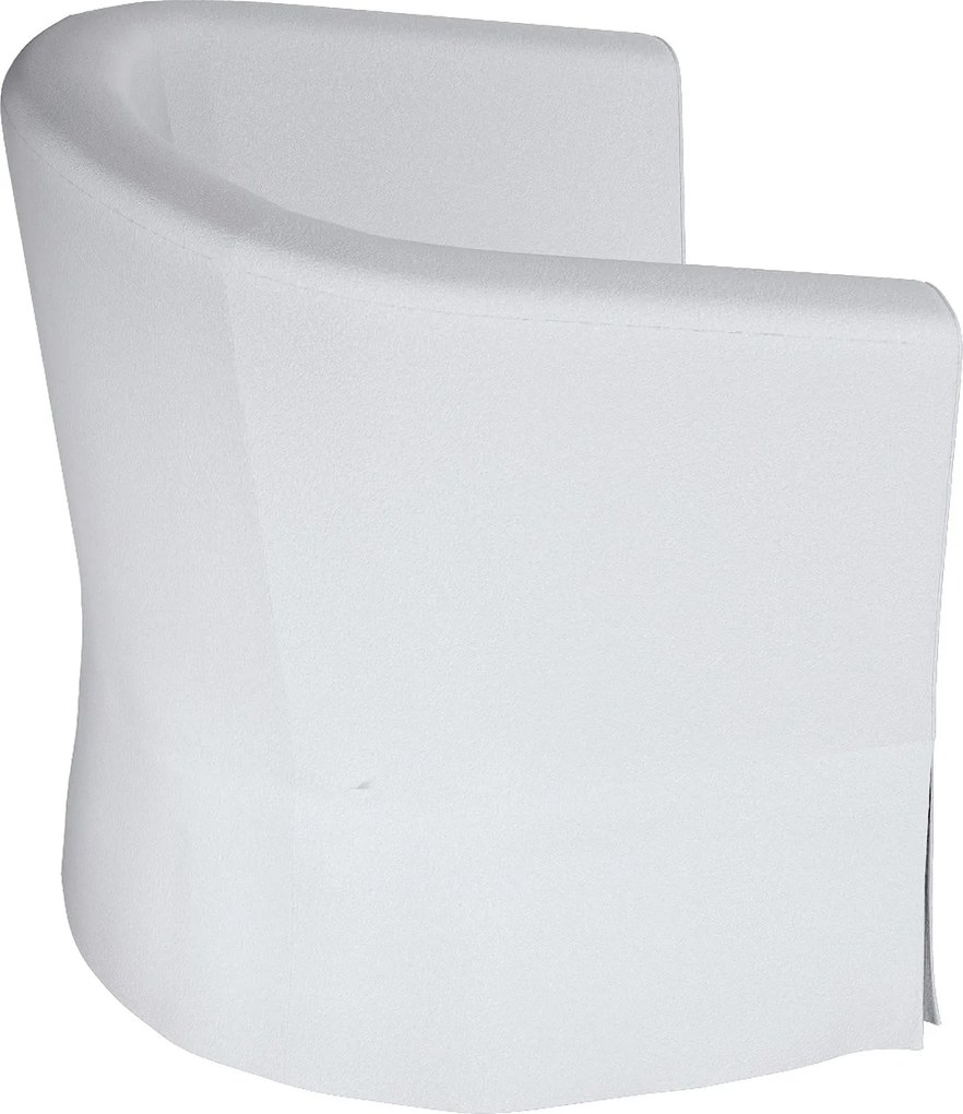 Potah na křeslo IKEA Ektorp Tullsta barva bílá látka pletený vzor
