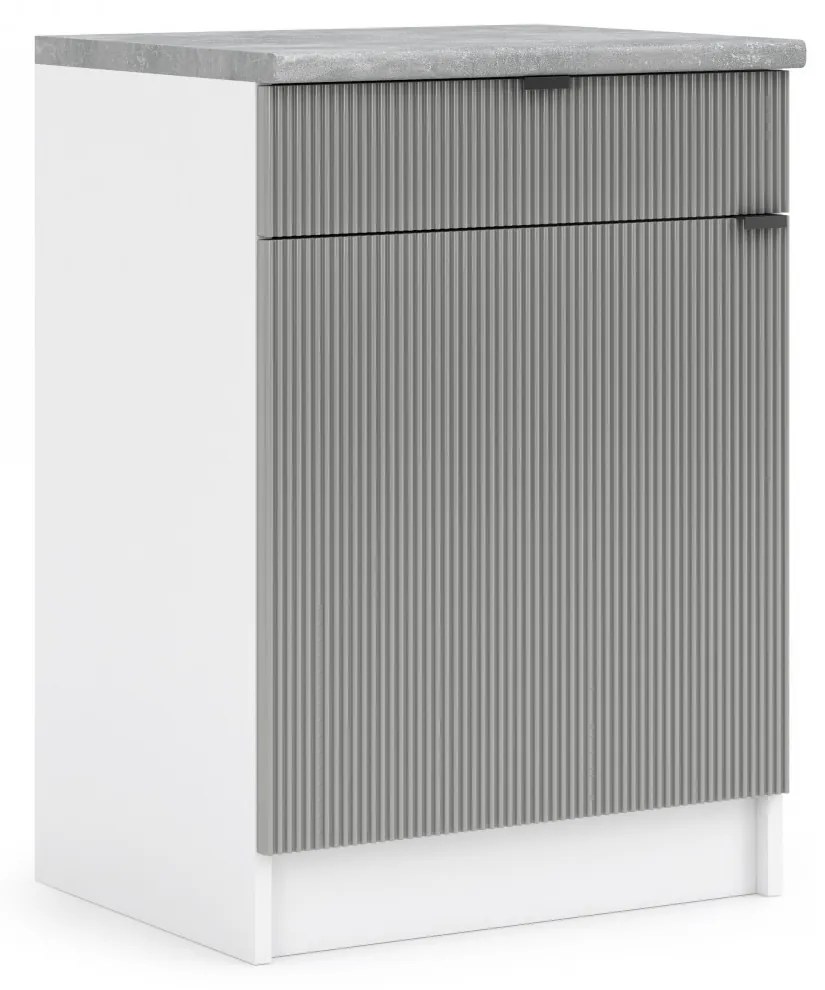 Kuchyňská skříňka spodní 60 cm - LAM D60 1D1SZ - Dvířka NELA
