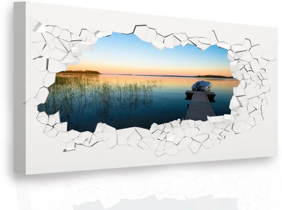 Obraz na stěnu - jezero (90x60 cm) - InSmile ®