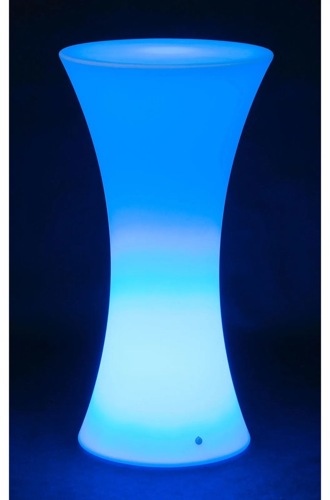 LED svítící koktejlový stůl, 110 x 58 cm