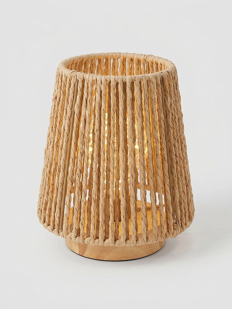 Sinsay - Pletená LED stolní lampa - béžová