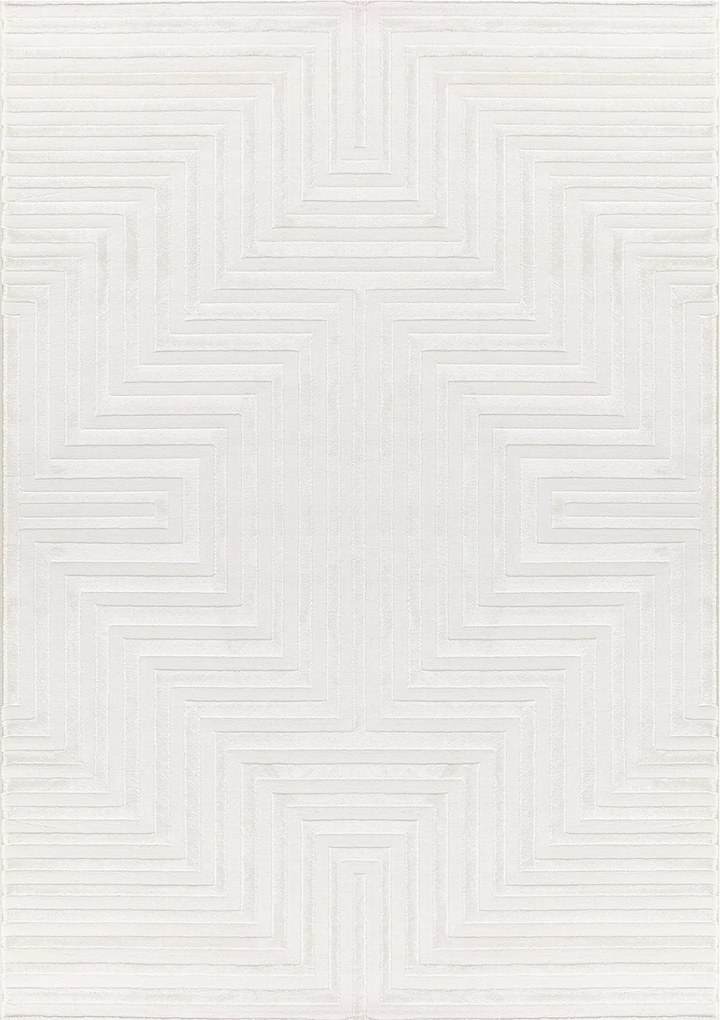 Ayyildiz, Kusový koberec Sahara 1111 Cream, 120x170, bílá, obývací pokoj
