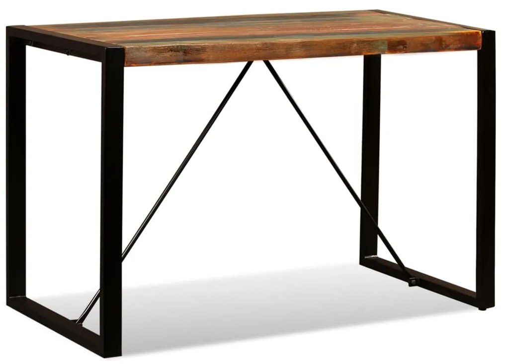 243998 vidaXL Jídelní stůl masivní recyklované dřevo 120 cm