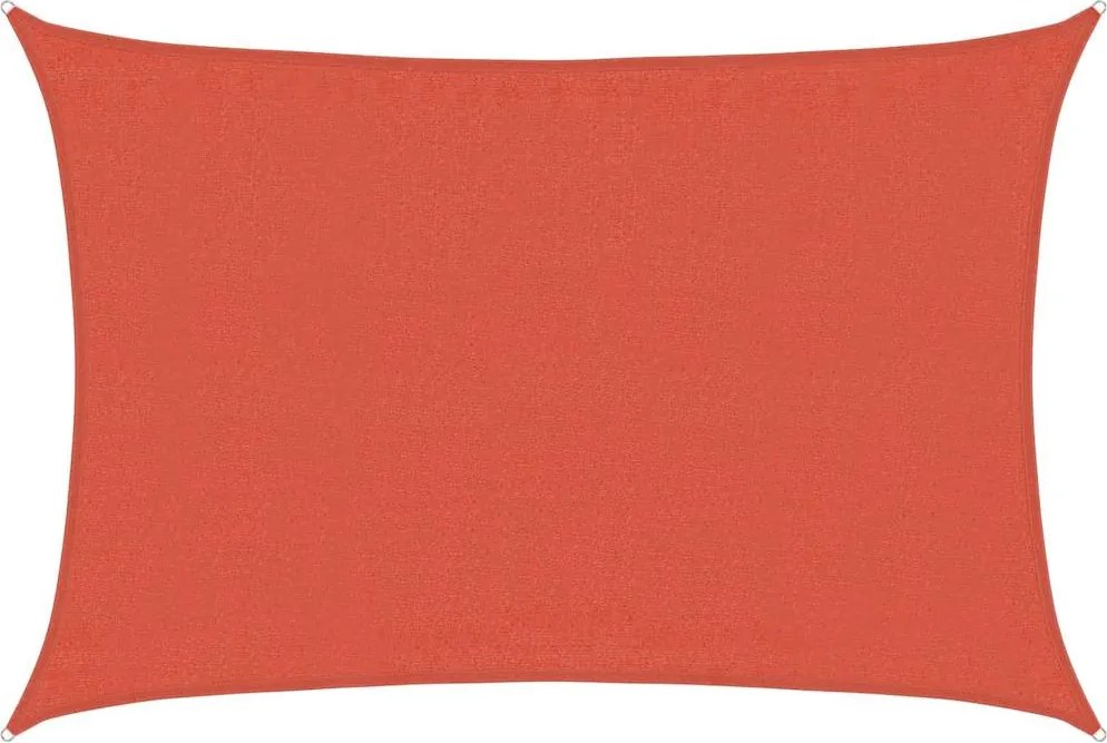 Plachta proti slunci 160 g/m² obdélník terakota 3,5 x 5 m HDPE 311352