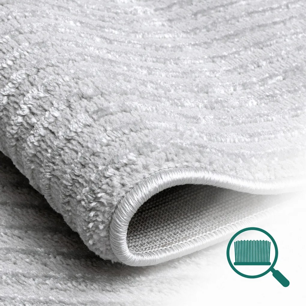 Angel Carpet, Kusový koberec Zafiro 19 Grey, 120x170, šedá, kancelář