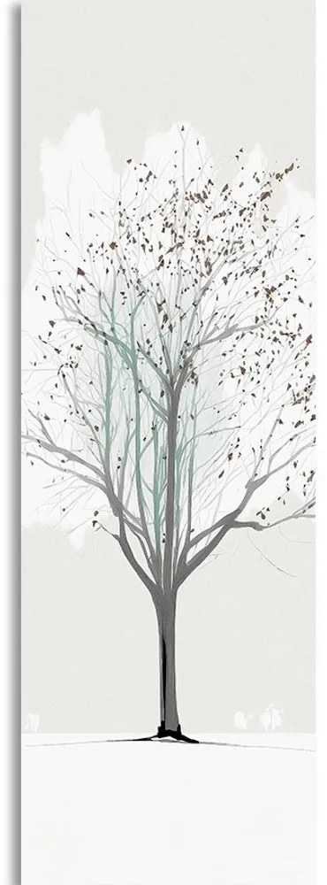 Obraz zimní koruna stromu - 45x135
