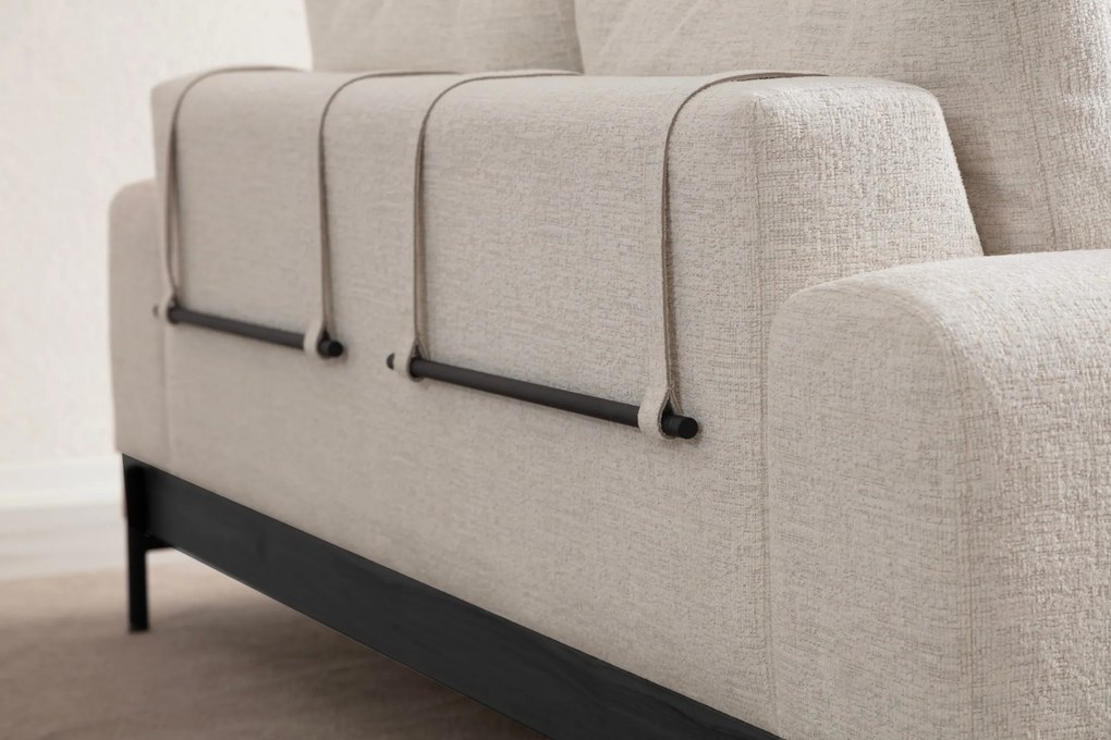 Hanah Home Třímístná pohovka ETI bílá 220 cm