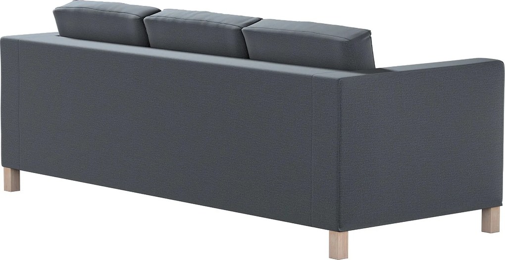 Potah na pohovku IKEA  Karlanda 3-místná nerozkládací, krátký barva šedá látka sametová