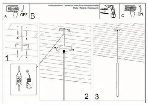 Lustr SOLLUX Pastelo 1 G9 1x40W bez zdroje SL.0465 bílá