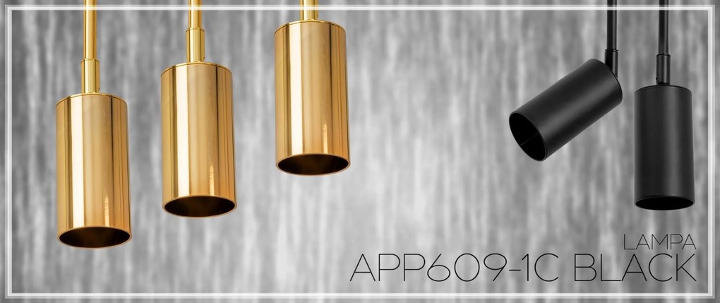 Toolight Stropní závěsné svítidlo APP609-1C Black