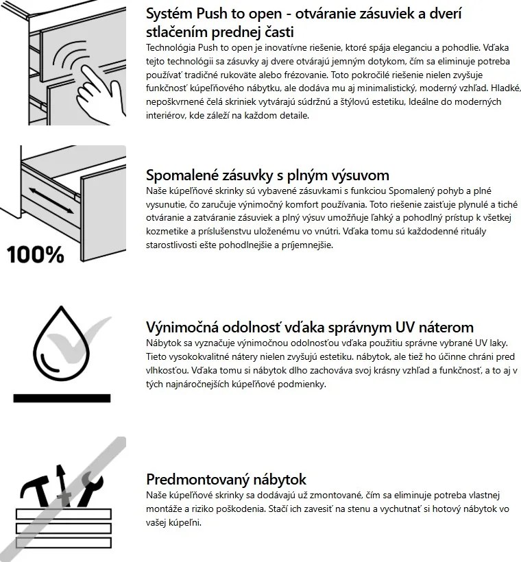 Deante Tubo, závěsná skříňka 800x385x600 mm, černá manta, DEA-STU_NU81