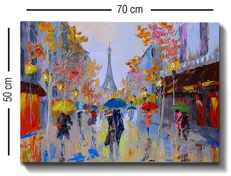 Obraz na plátně Rainy alley  50x70 cm