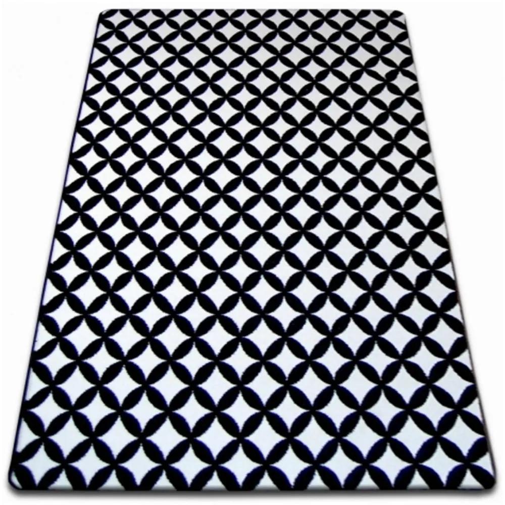 Kusový koberec Karo černý 160x220cm