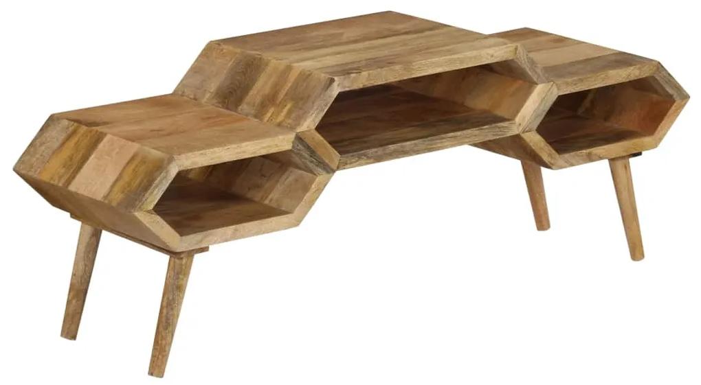 246060 vidaXL TV stolek z masivního mangovníkového dřeva 119 x 35 x 45 cm