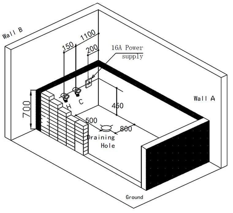 BPS-koupelny Hydromasážní vana HYD-KA914BL 190x150 ČERNÁ s ohřevem vody