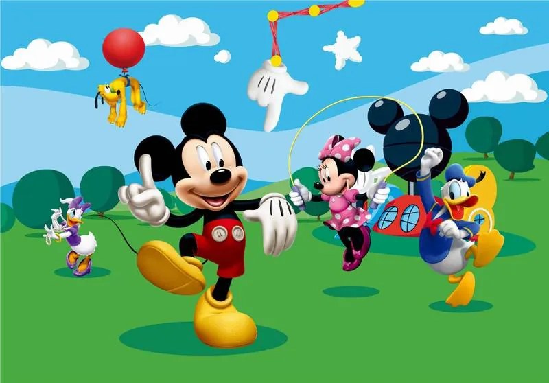 AG Design Čtyřdílná obrazová fototapeta Mickey mouse FTD 0253, rozměr 360 x 254cm