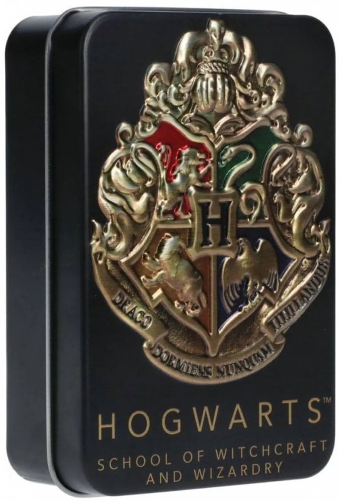 _Ostatní 1_ Hra karty hrací Harry Potter Bradavice v plechové krabičce dárkové balení pp11186hpepm