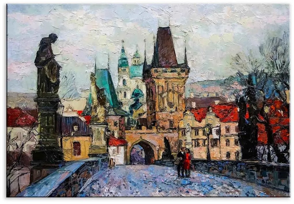 Reprodukce Praha Karlův most Velikost (šířka x výška): 45x30 cm