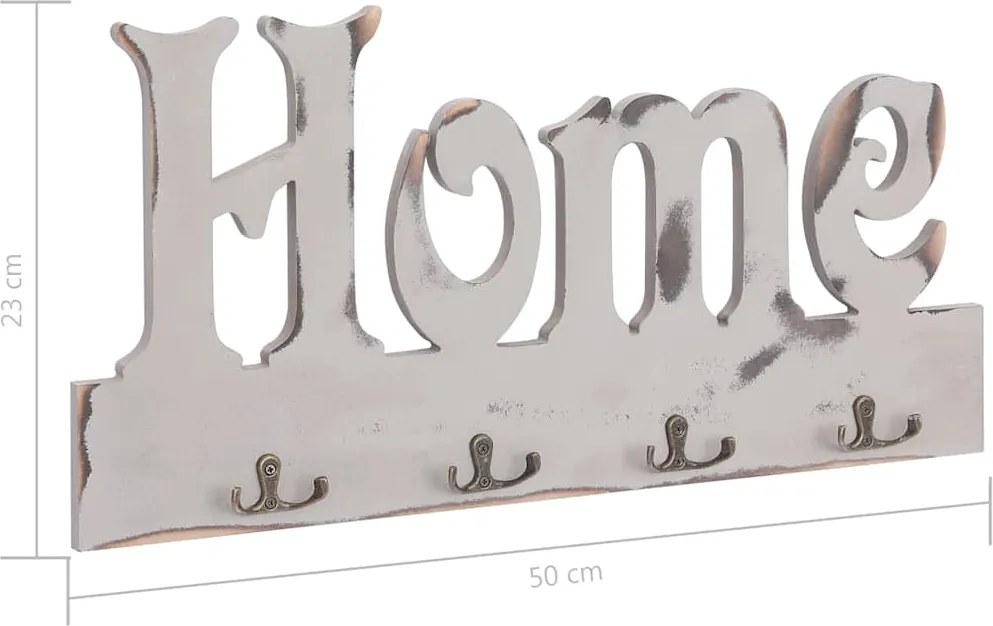 Nástěnný věšák HOME 50 x 23 cm 284243