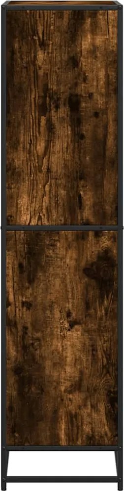 Knihovna kouřový dub 60 x 35 x 139 cm kompozitní dřevo 3300842