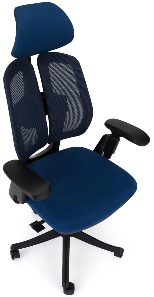 Ergonomická kancelářská židle Liftor Active, modrá (textil + síťovina)