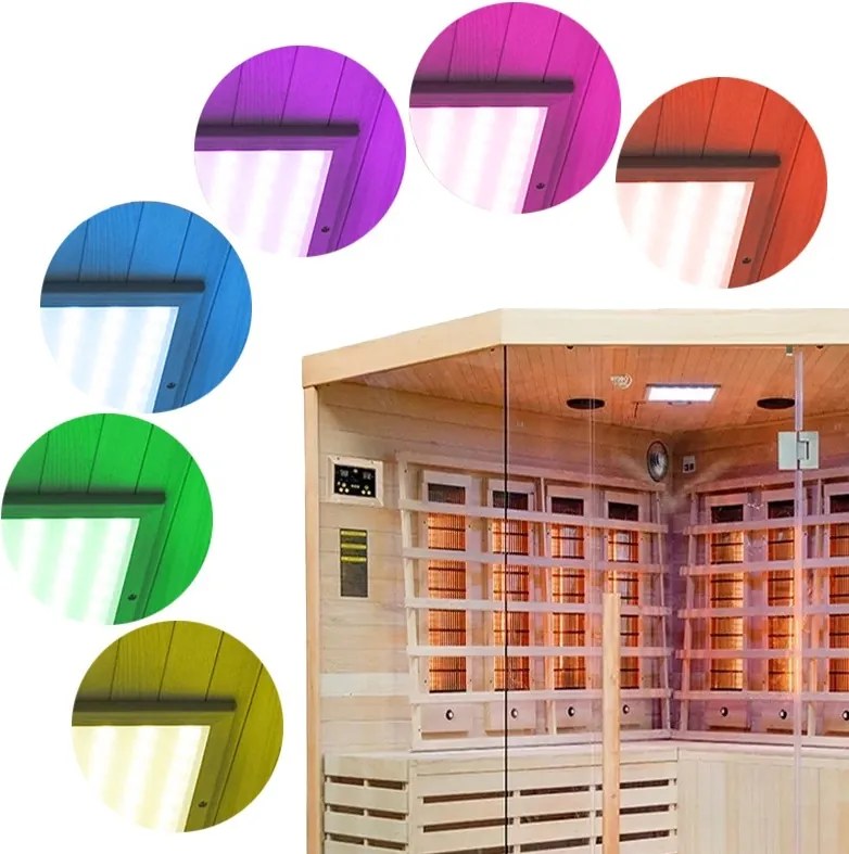 BPS-koupelny Infrasauna Relax HYD-3945 180x180, 5-6 osob