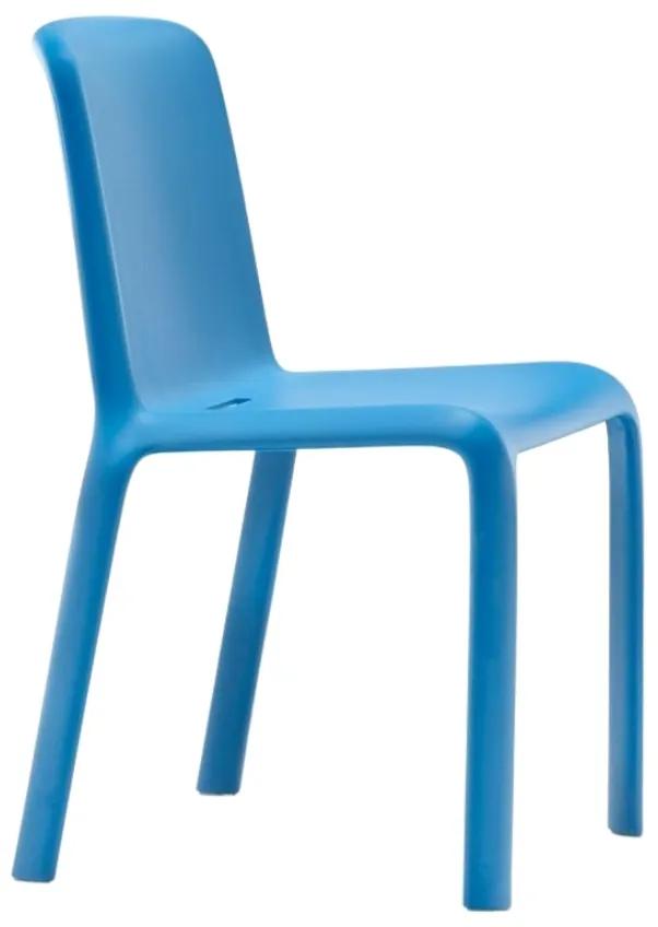 OnaDnes -20% Pedrali Modrá plastová jídelní židle Snow 300