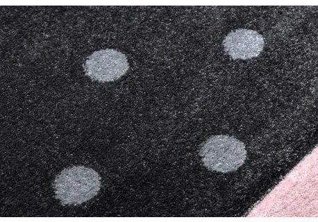 koberec PETIT MALÝ, SRDCE, HVĚZDY, růžový velikost 200x290 cm | krásné koberce cz